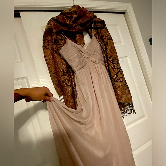 Dresses | Chiffon Gown With With Shoulder Cover | Poshmark